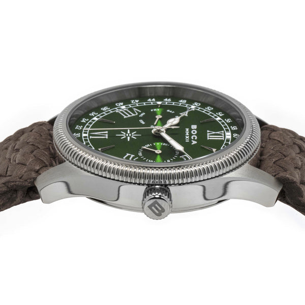 Imperiale Green with Brown Wristband - BOCA MMXII
